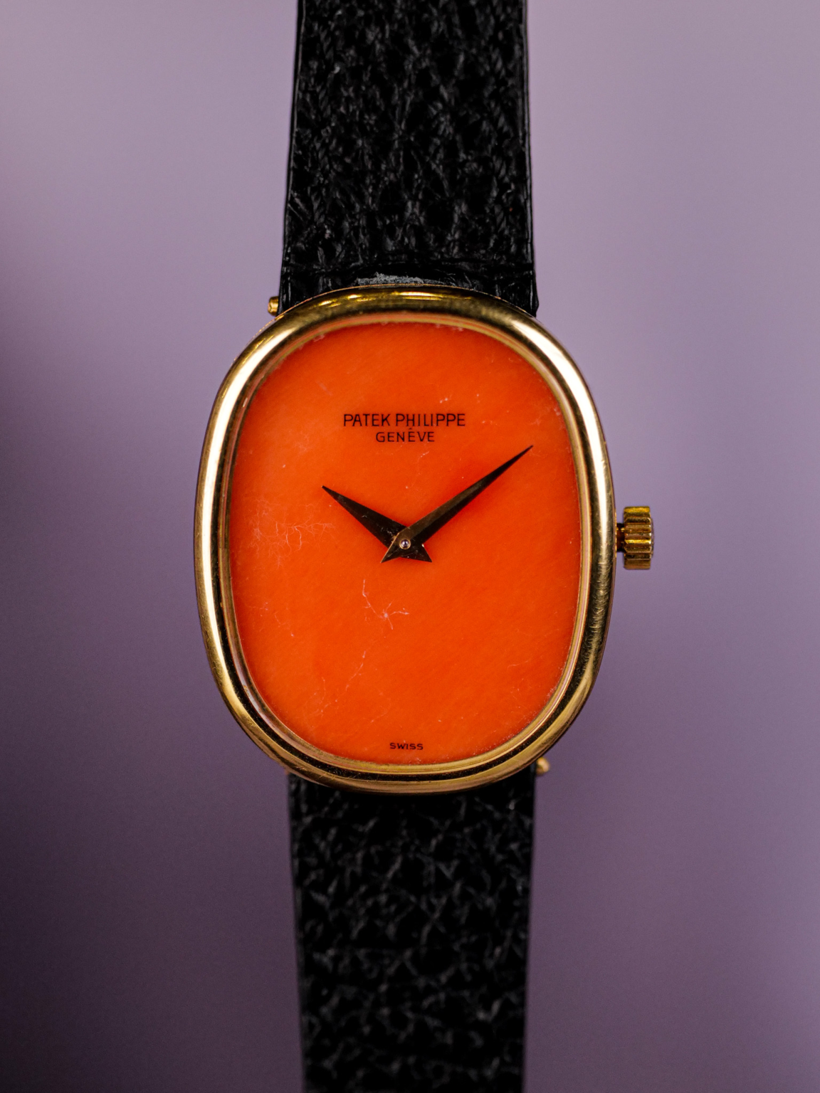 Patek Philippe Ellipse “Coral Stone Dial” – Kawaii Vintage Watch