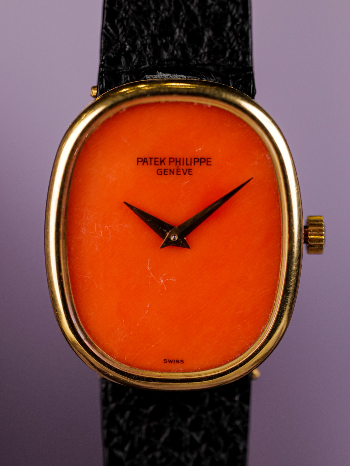 Patek Philippe Ellipse “Coral Stone Dial” – Kawaii Vintage Watch