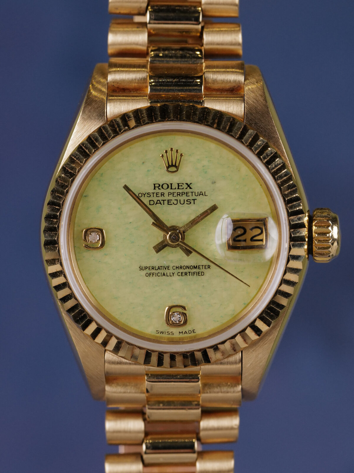 Rolex Datejust 69178 “Kiwi Stone Dial” – Kawaii Vintage Watch